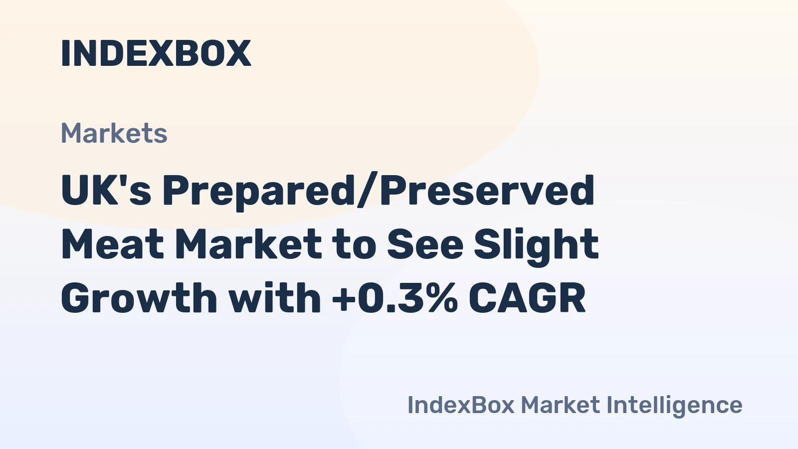 UK's Prepared/Preserved Meat Market to See Slight Growth with +0.3% CAGR