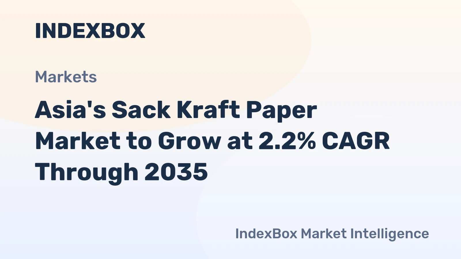Asia's Sack Kraft Paper Market to Grow at 2.2% CAGR Through 2035
