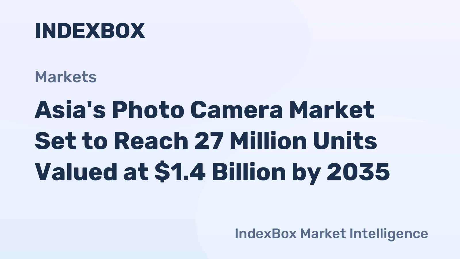 Asia's Photo Camera Market Set to Reach 27 Million Units Valued at $1.4 Billion by 2035
