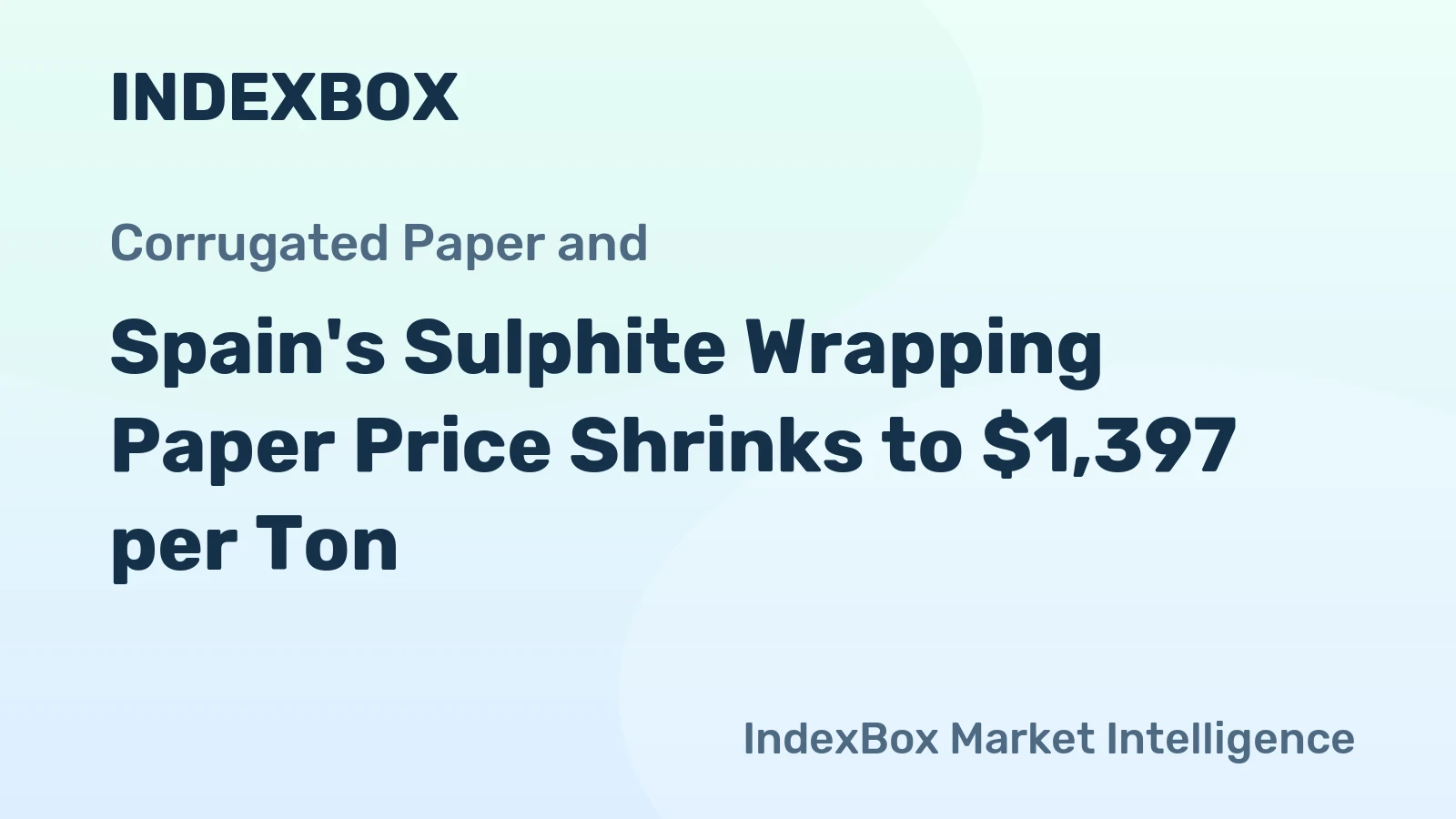 Spain's Sulphite Wrapping Paper Price Shrinks to $1,397 per Ton