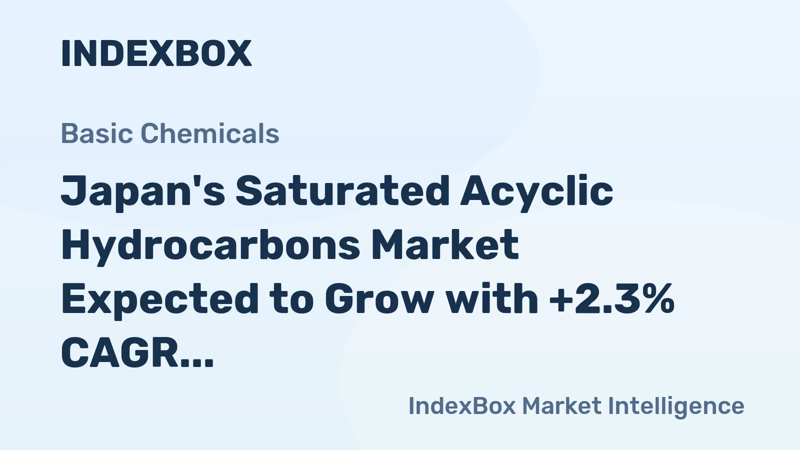 Japan's Saturated Acyclic Hydrocarbons Market Expected to Grow with +2.3% CAGR, Reaching 797K tons by 2035