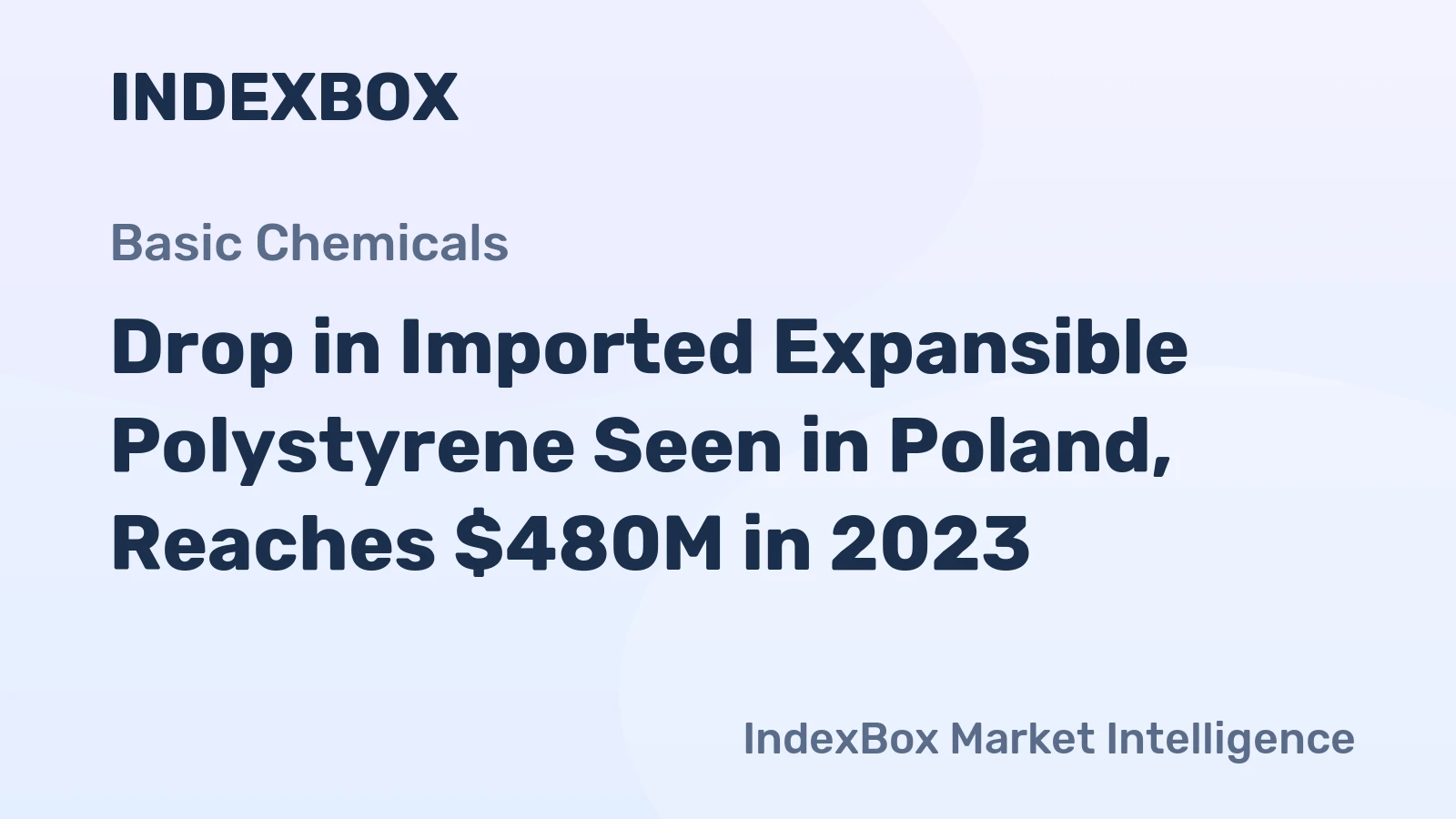 Drop in Imported Expansible Polystyrene Seen in Poland, Reaches $480M in 2023