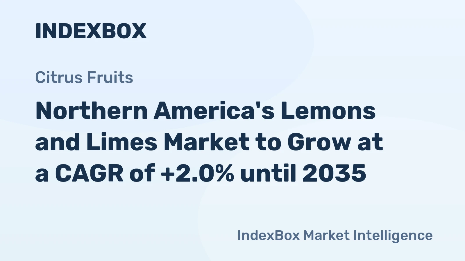Northern America's Lemons and Limes Market to Grow at a CAGR of +2.0% until 2035