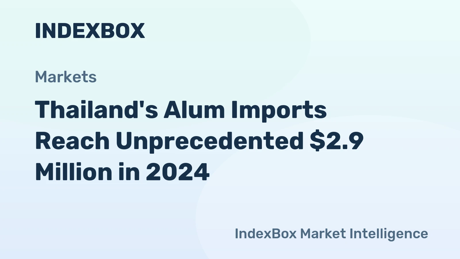 Thailand's Alum Imports Reach Unprecedented $2.9 Million in 2024