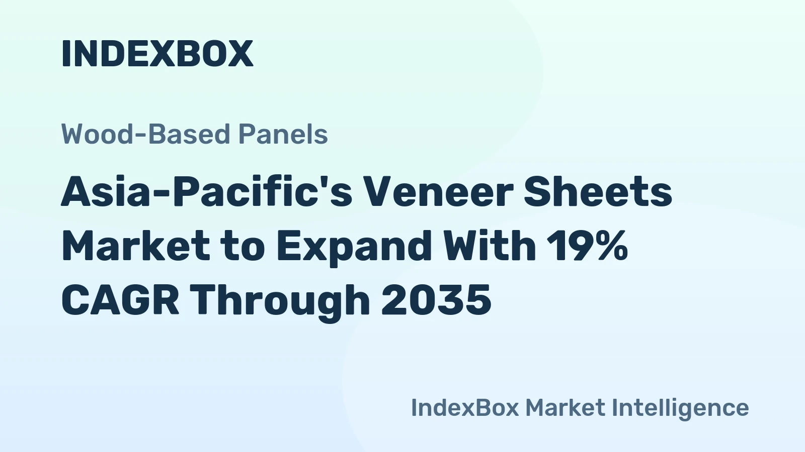 Asia-Pacific's Veneer Sheets Market to Expand With 19% CAGR Through 2035