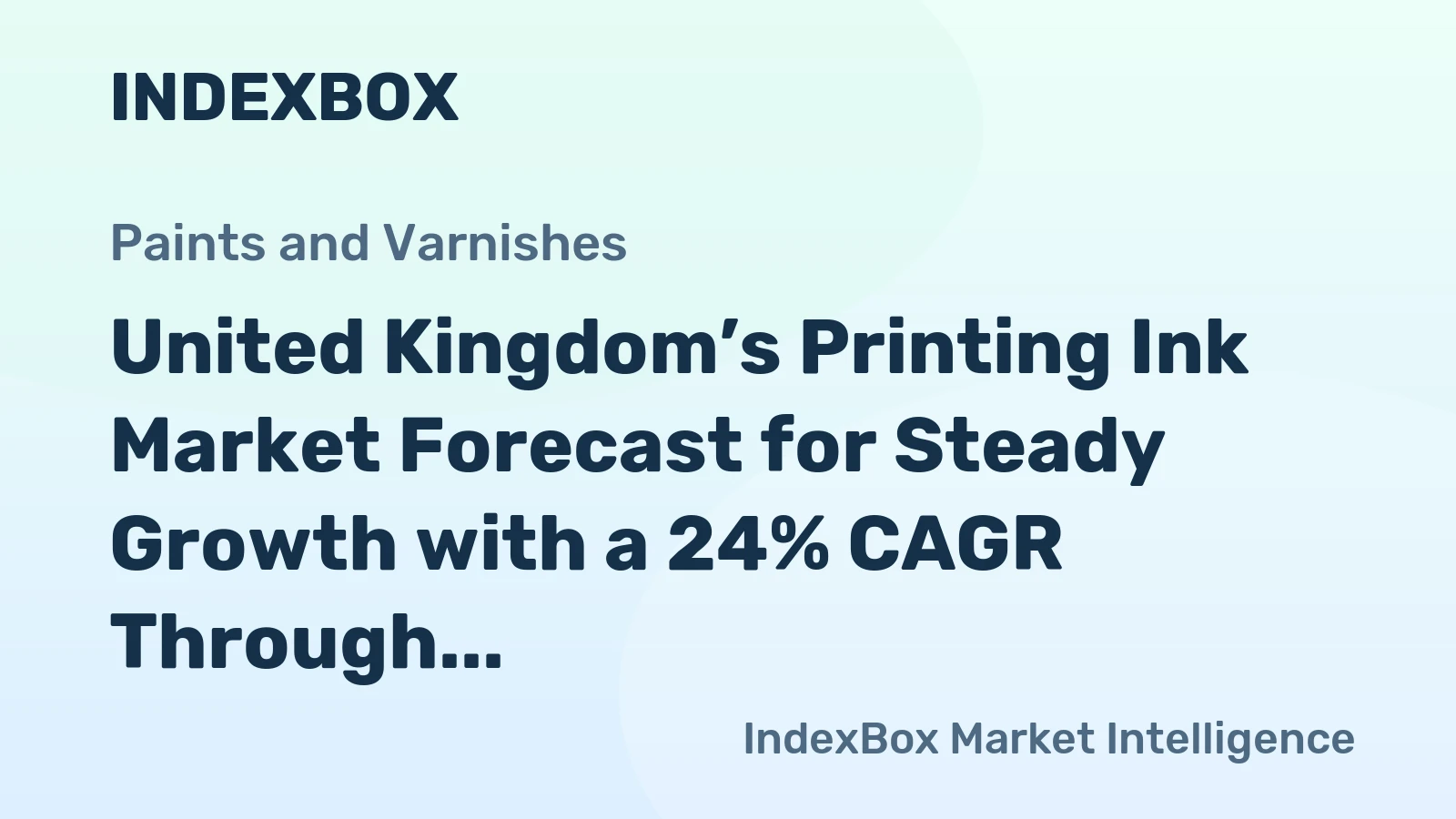 United Kingdom’s Printing Ink Market Forecast for Steady Growth with a 24% CAGR Through 2035