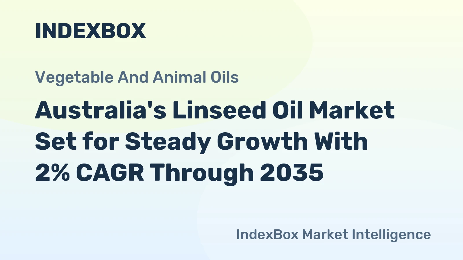 Australia's Linseed Oil Market Set for Steady Growth With 2% CAGR Through 2035
