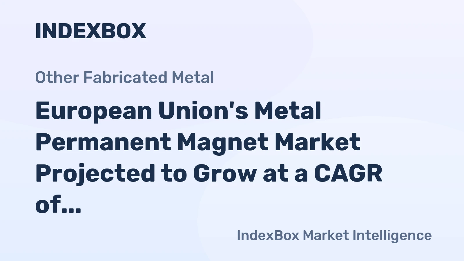 European Union's Metal Permanent Magnet Market Projected to Grow at a CAGR of +1.2% Over Next Decade