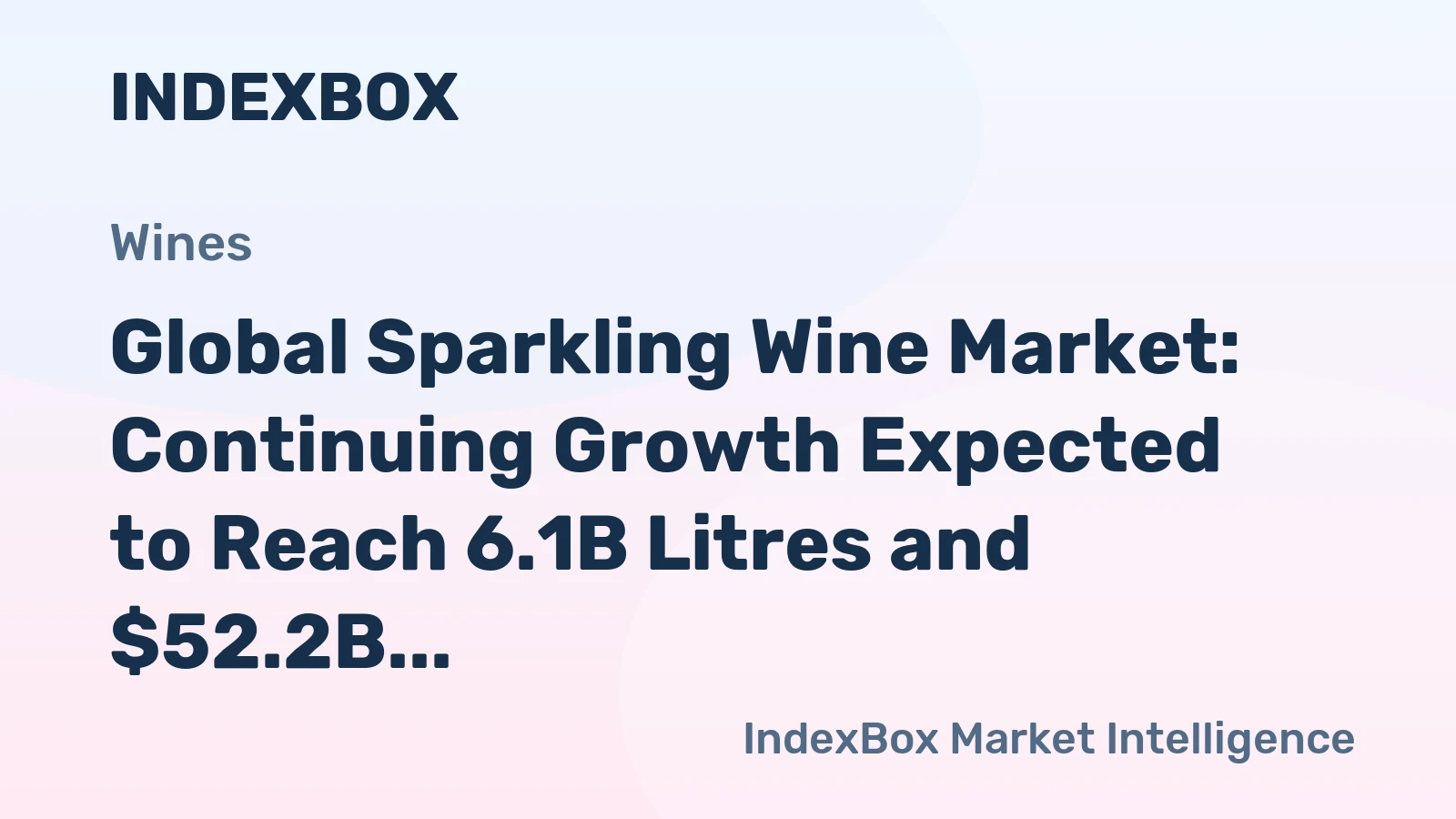 Global Sparkling Wine Market: Continuing Growth Expected to Reach 6.1B Litres and $52.2B by 2035