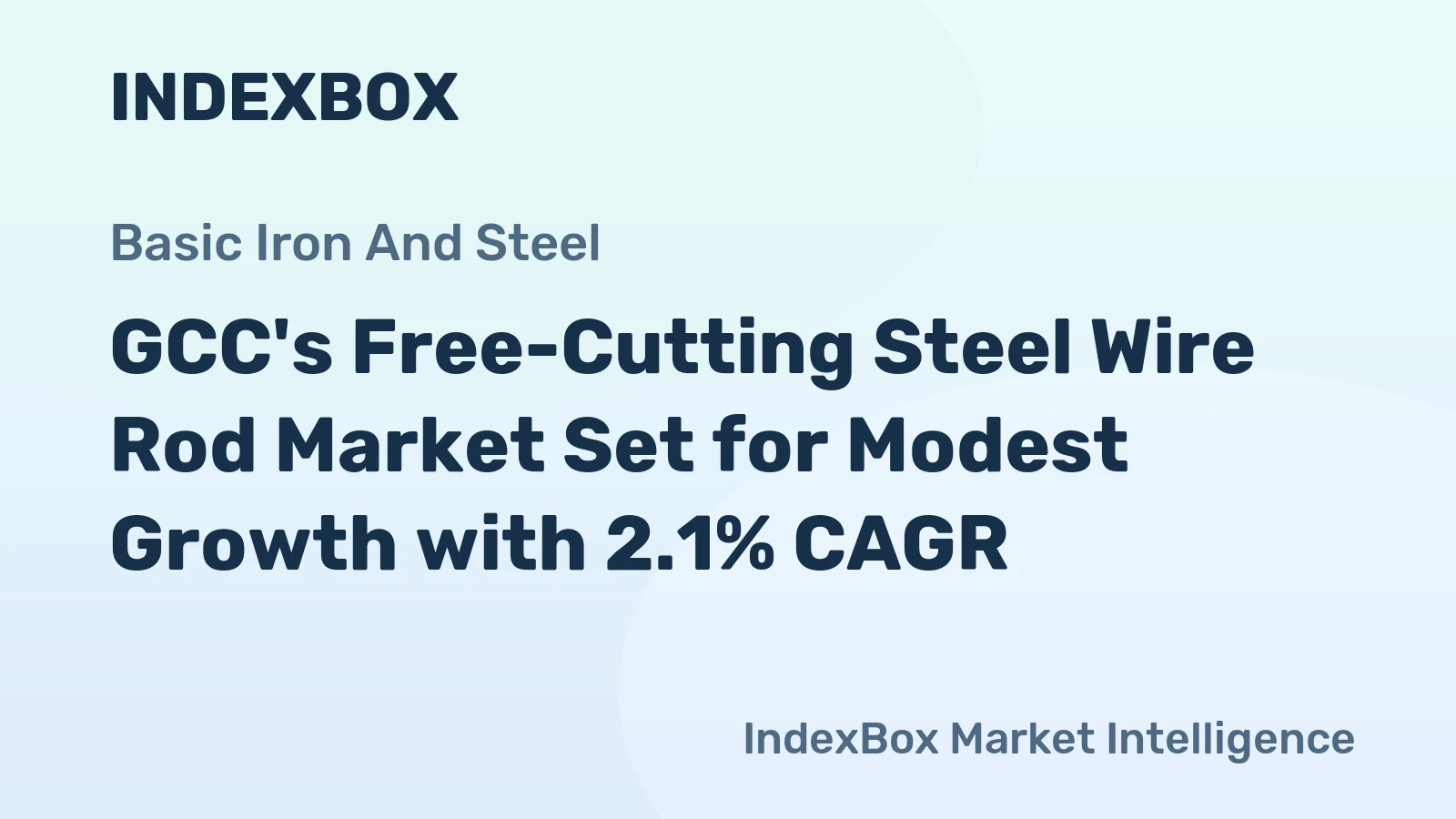 GCC's Free-Cutting Steel Wire Rod Market Set for Modest Growth with 2.1% CAGR