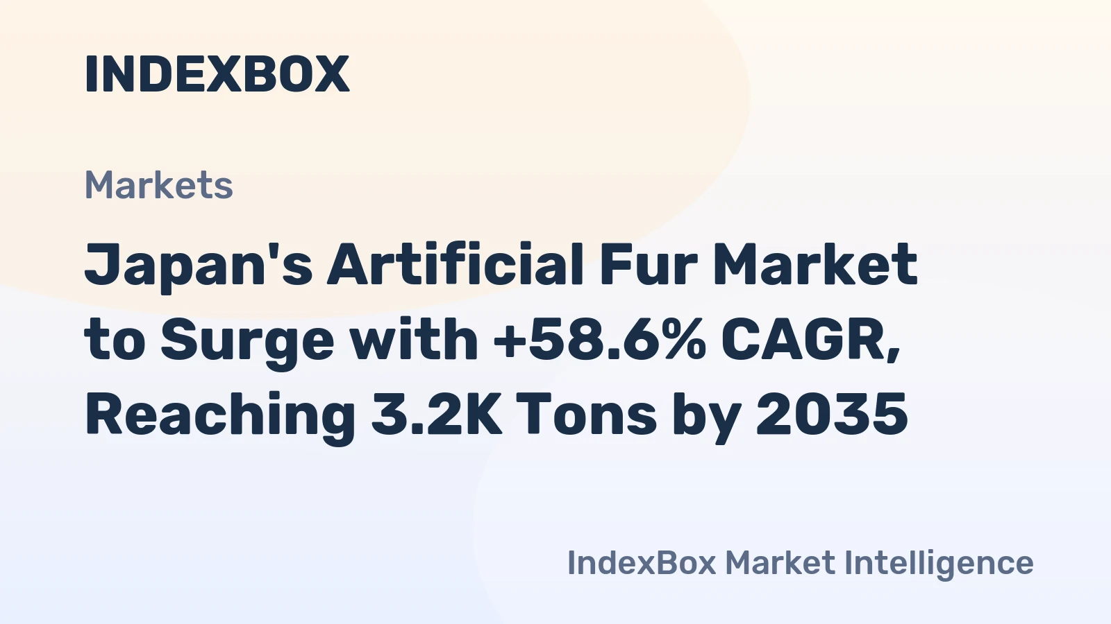 Japan's Artificial Fur Market to Surge with +58.6% CAGR, Reaching 3.2K Tons by 2035