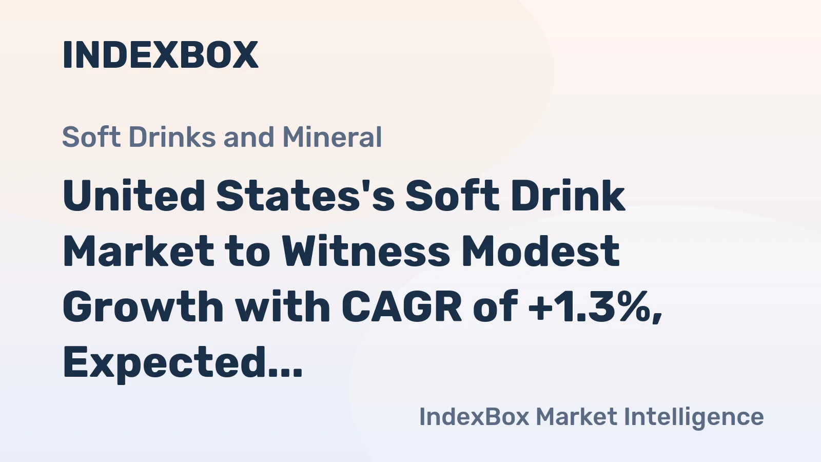 United States's Soft Drink Market to Witness Modest Growth with CAGR of +1.3%, Expected Market Volume to Reach 115B Litres by 2035