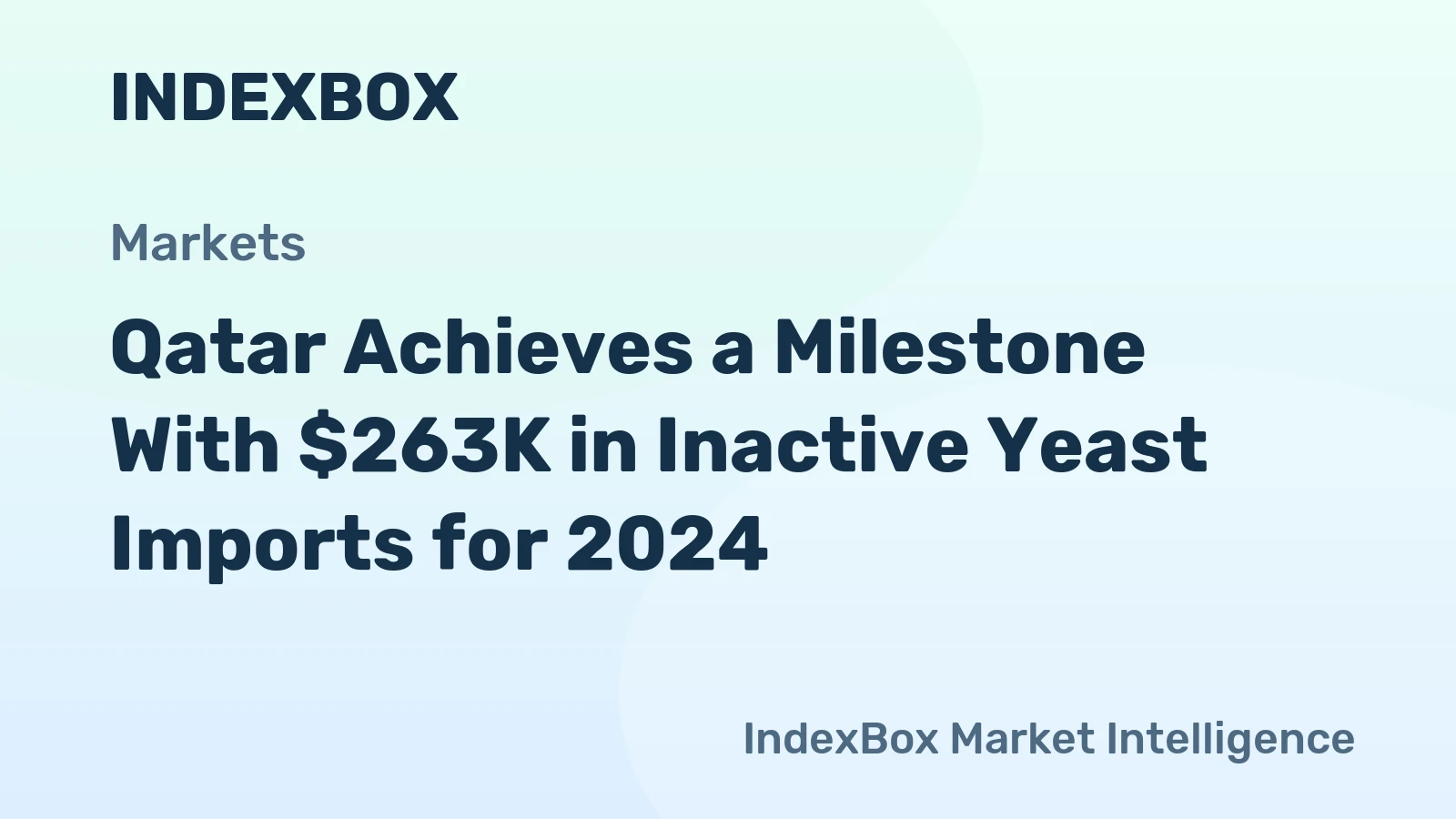 Qatar Achieves a Milestone With $263K in Inactive Yeast Imports for 2024