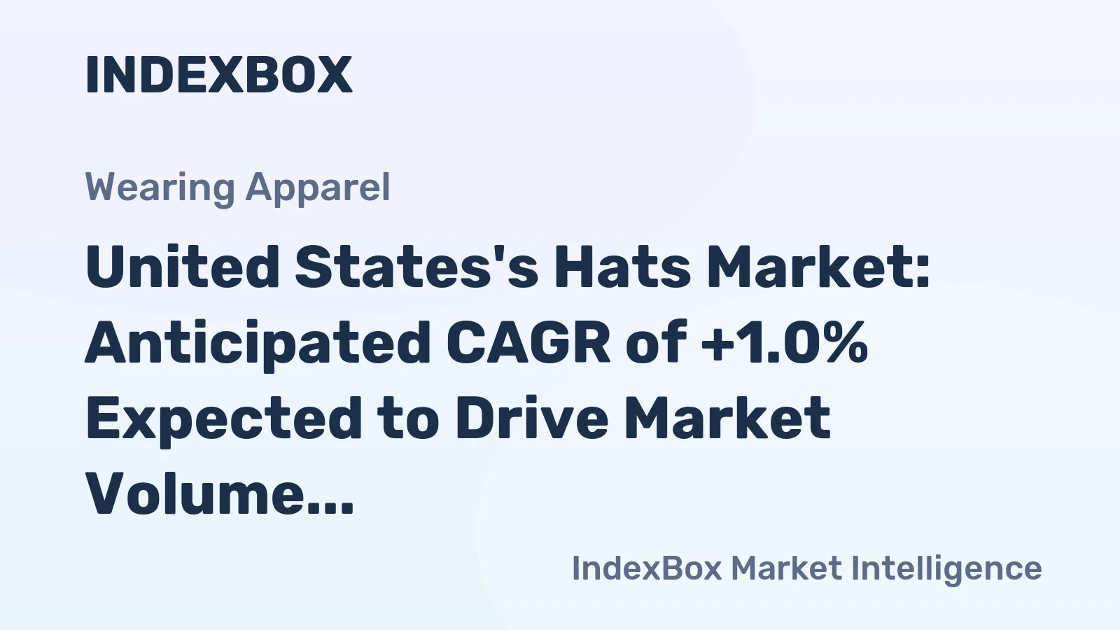 United States's Hats Market: Anticipated CAGR of +1.0% Expected to Drive Market Volume to 2.6B units by 2035