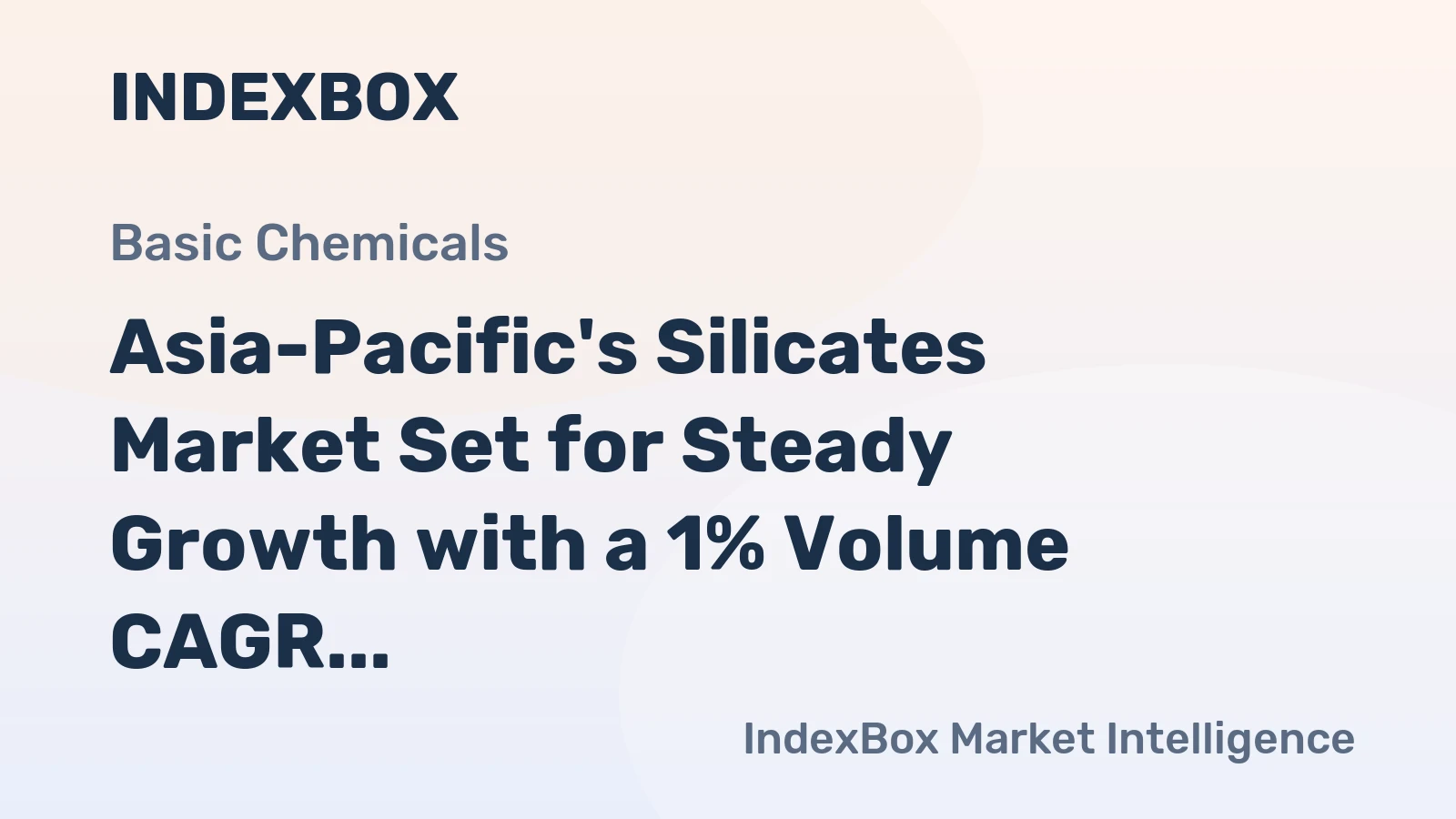 Asia-Pacific's Silicates Market Set for Steady Growth with a 1% Volume CAGR Through 2035