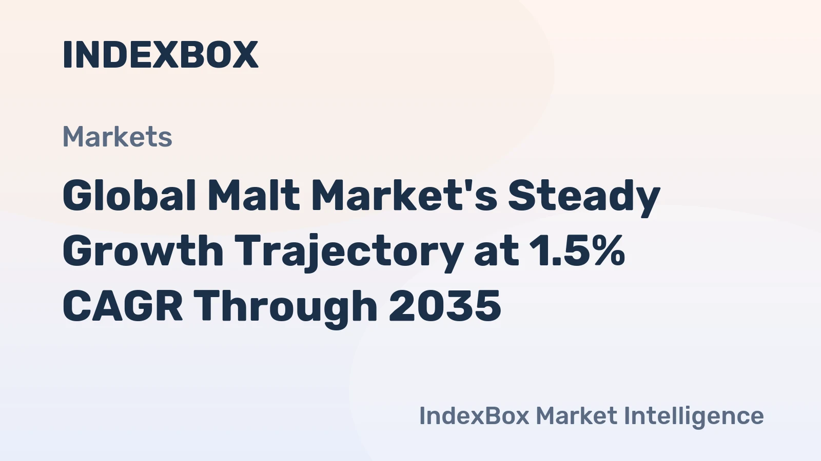 Global Malt Market's Steady Growth Trajectory at 1.5% CAGR Through 2035