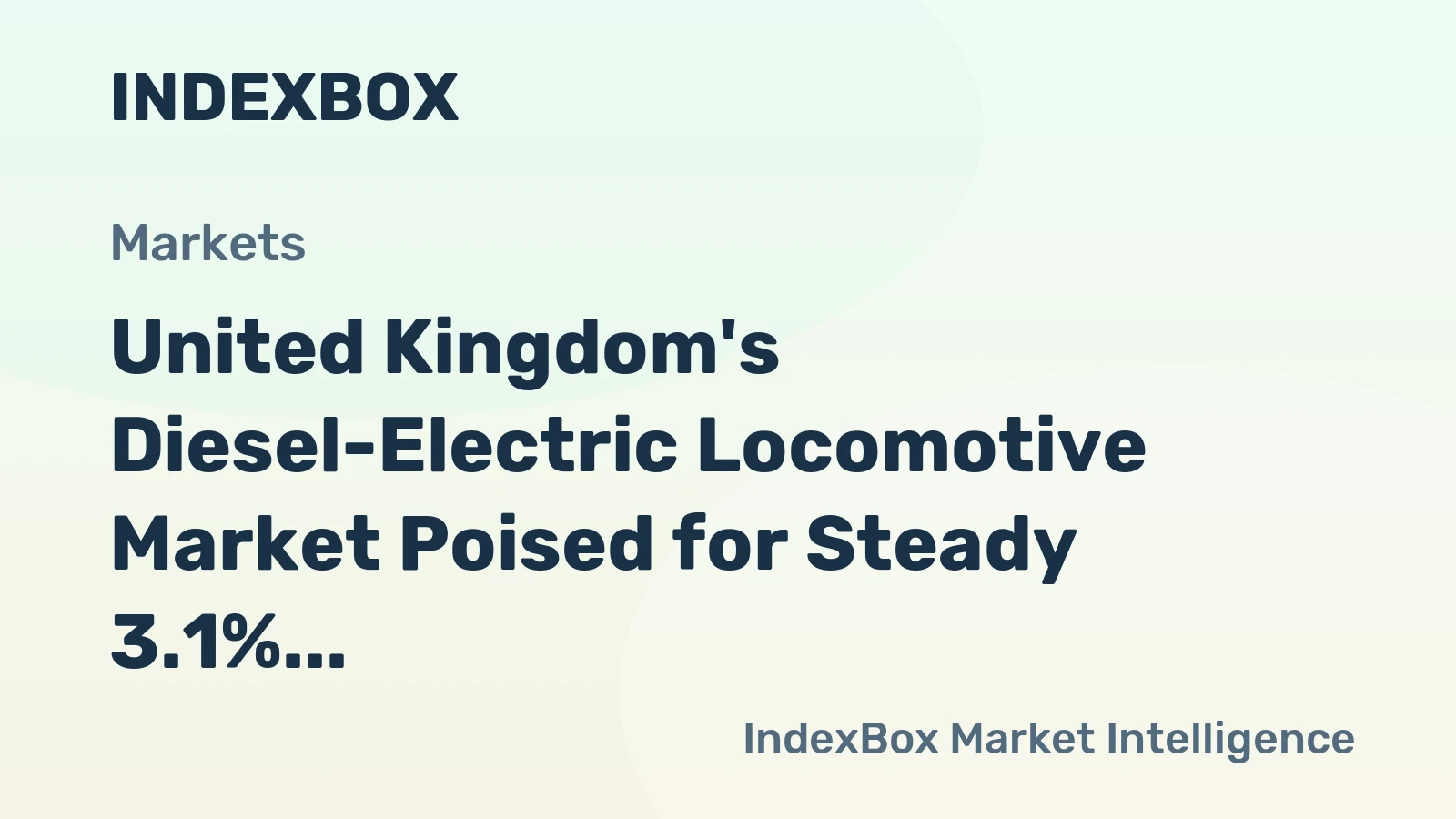 United Kingdom's Diesel-Electric Locomotive Market Poised for Steady 3.1% CAGR Growth