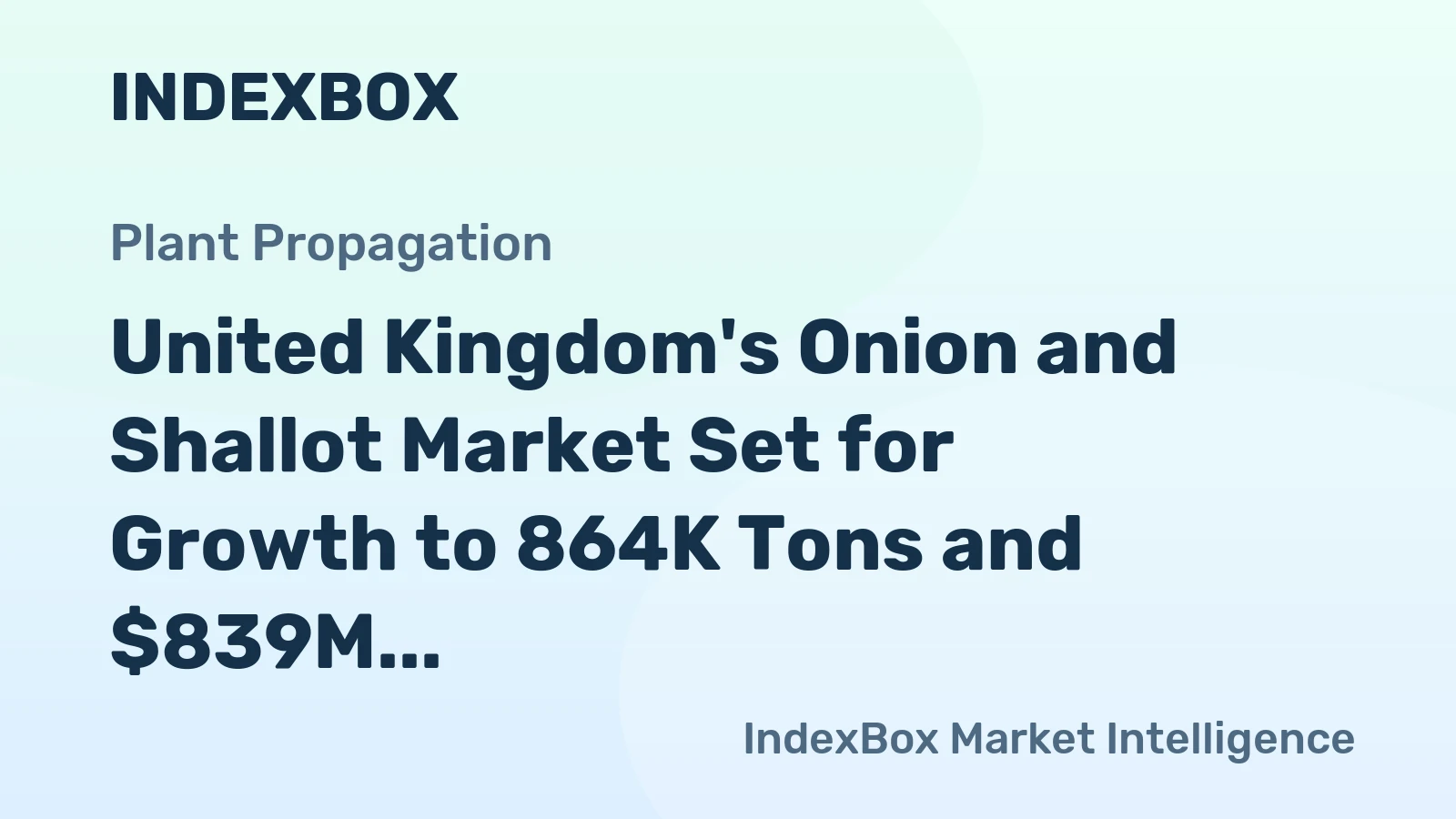 United Kingdom's Onion and Shallot Market Set for Growth to 864K Tons and $839M
