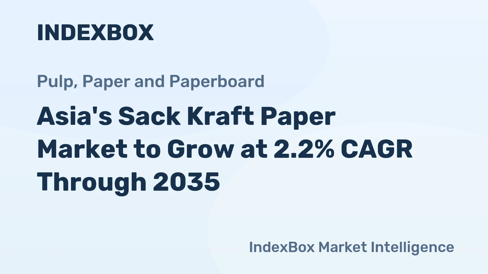 Asia's Sack Kraft Paper Market to Grow at 2.2% CAGR Through 2035