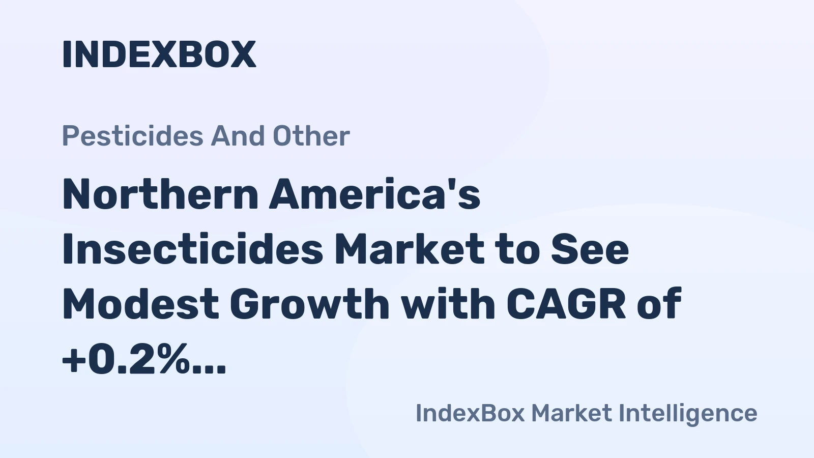 Northern America's Insecticides Market to See Modest Growth with CAGR of +0.2% by 2035
