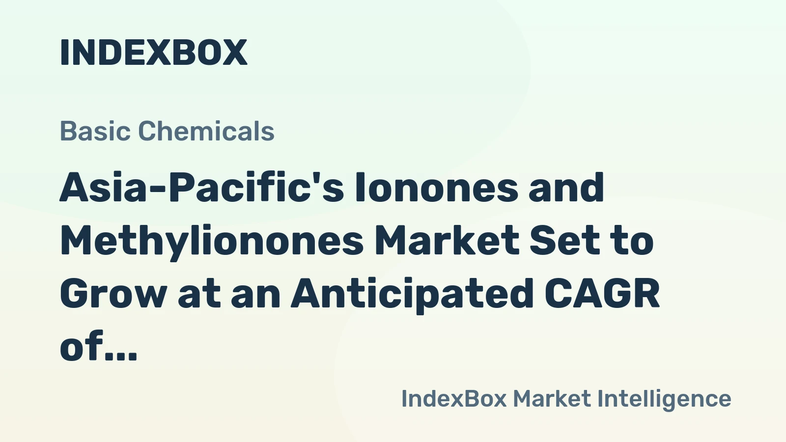 Asia-Pacific's Ionones and Methylionones Market Set to Grow at an Anticipated CAGR of +1.4% to Reach $52M by 2035