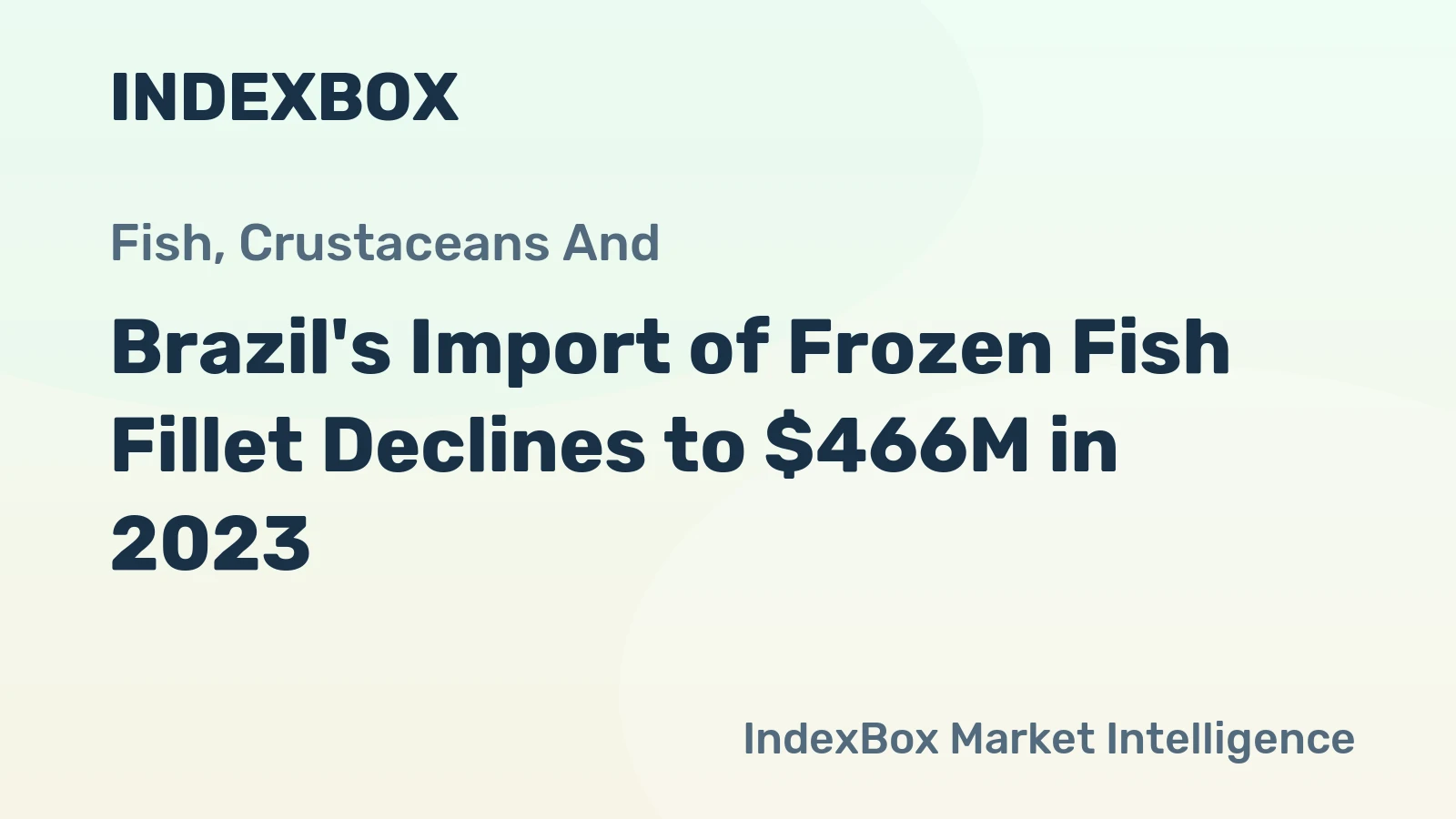 Brazil's Import of Frozen Fish Fillet Declines to $466M in 2023