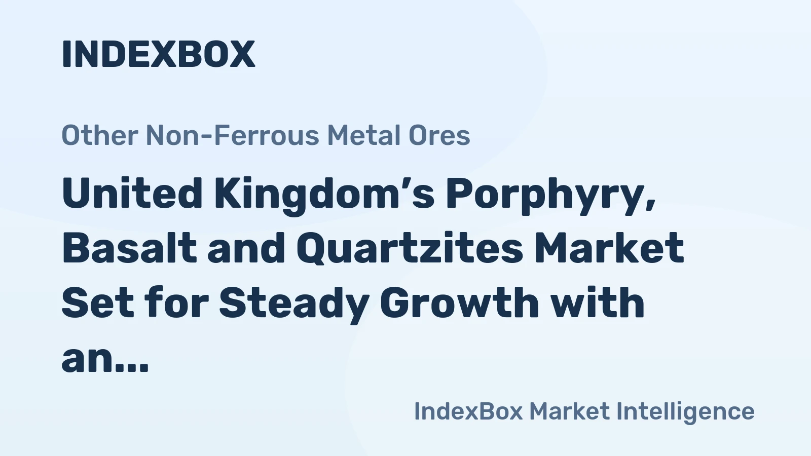 United Kingdom’s Porphyry, Basalt and Quartzites Market Set for Steady Growth with an 08% Volume CAGR Through 2035