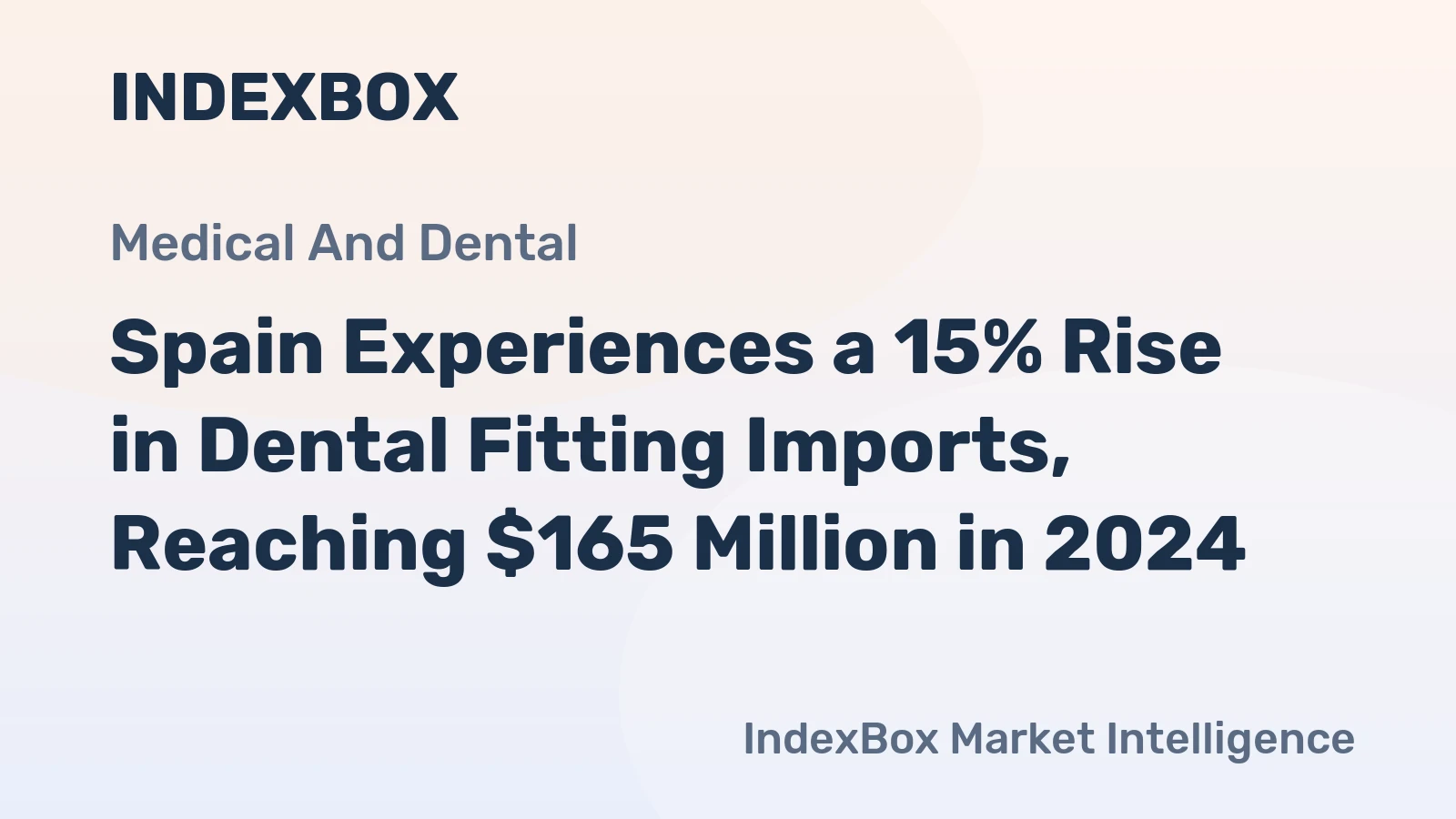 Spain Experiences a 15% Rise in Dental Fitting Imports, Reaching $165 Million in 2024