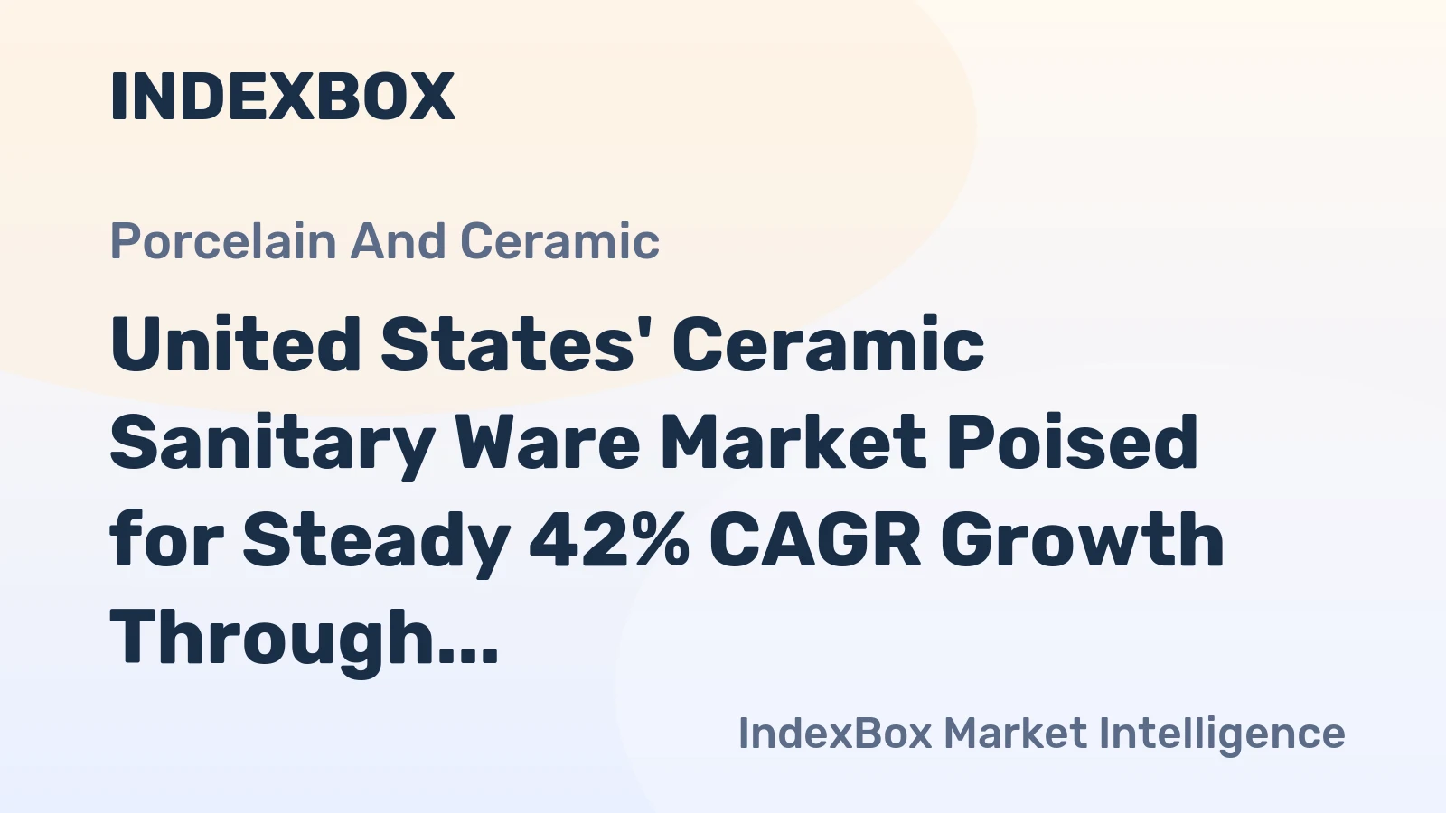 United States' Ceramic Sanitary Ware Market Poised for Steady 42% CAGR Growth Through 2035