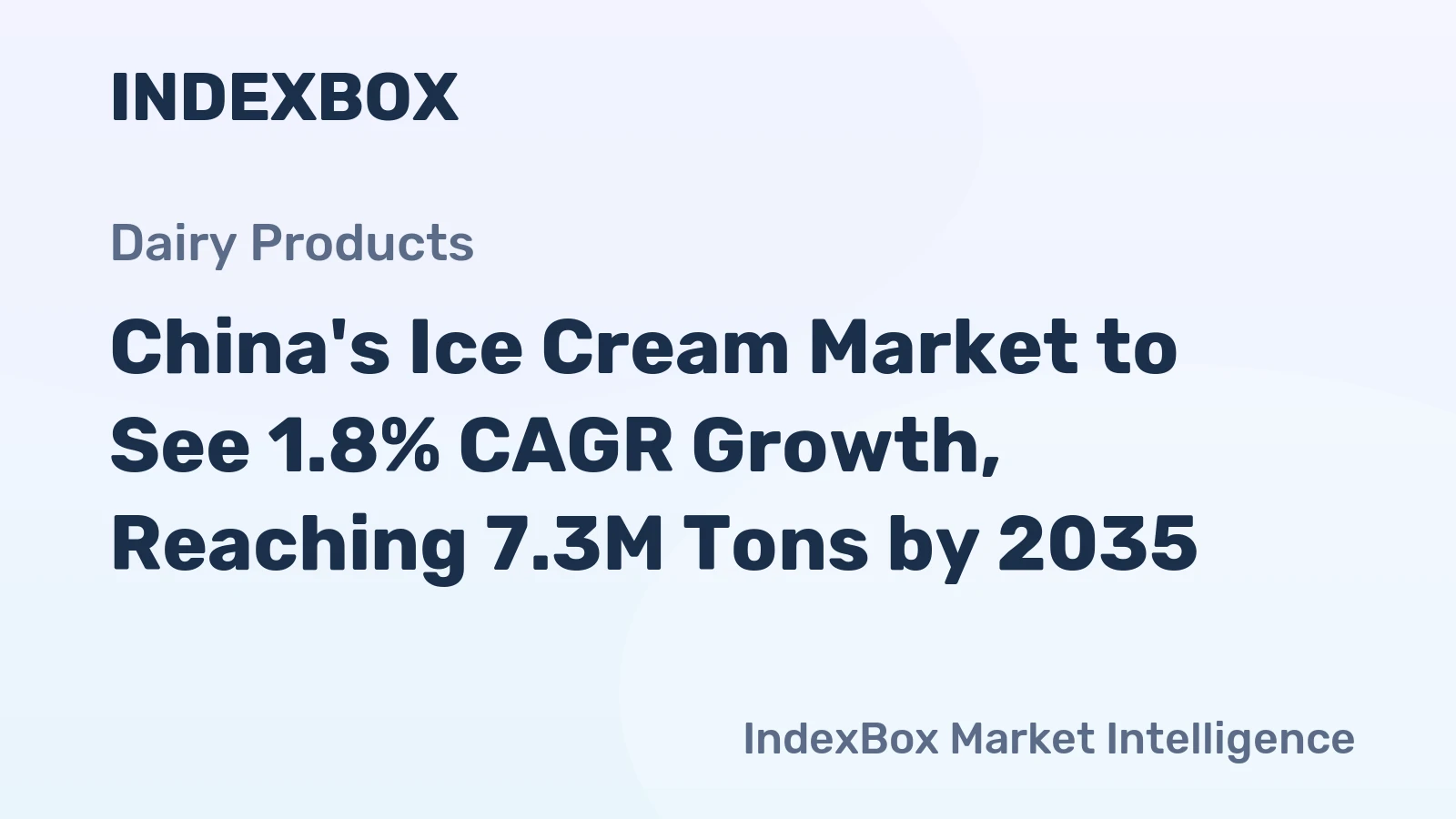 China's Ice Cream Market to See 1.8% CAGR Growth, Reaching 7.3M Tons by 2035