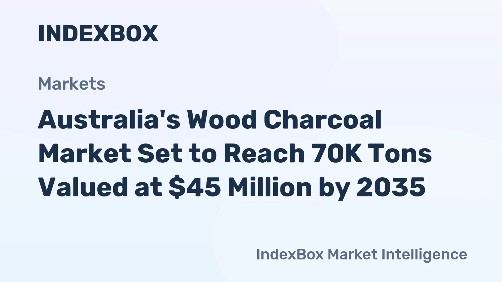Australia's Wood Charcoal Market Set to Reach 70K Tons Valued at $45 Million by 2035
