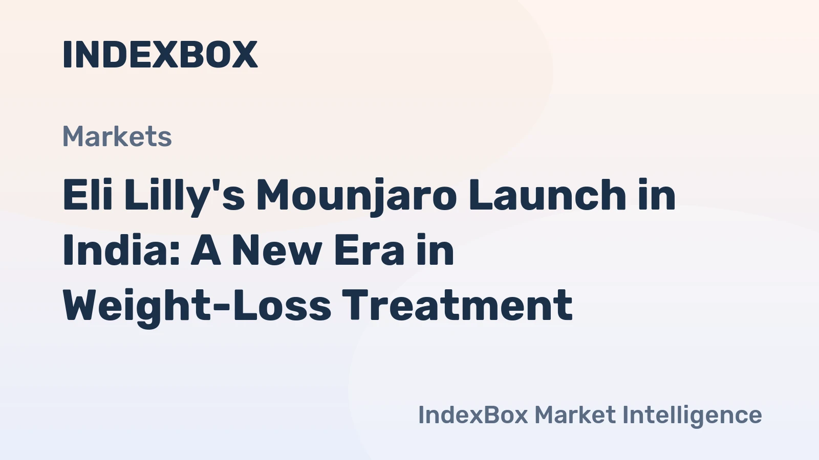 Eli Lilly's Mounjaro Launch in India: A New Era in Weight-Loss Treatment