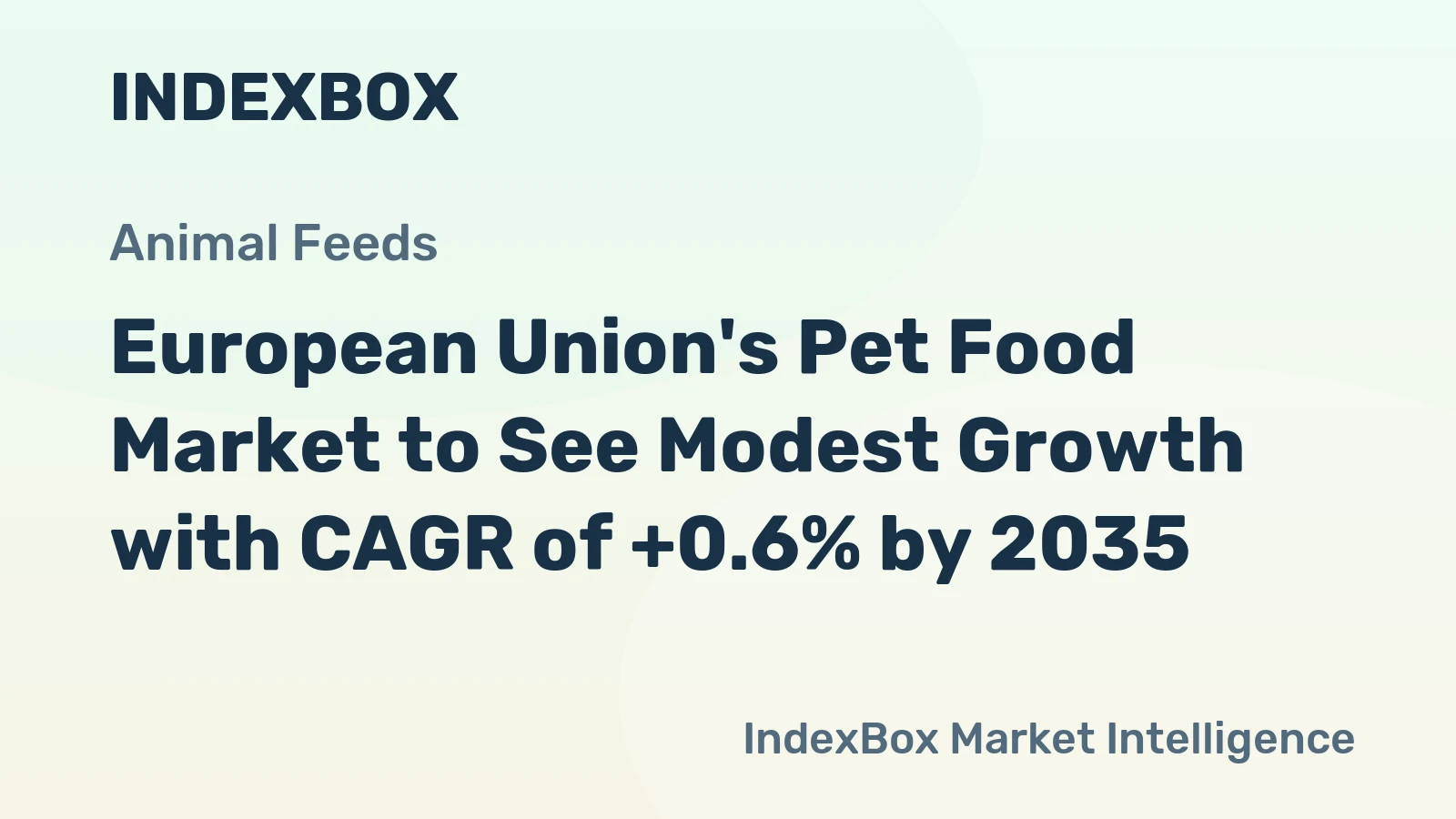 European Union's Pet Food Market to See Modest Growth with CAGR of +0.6% by 2035