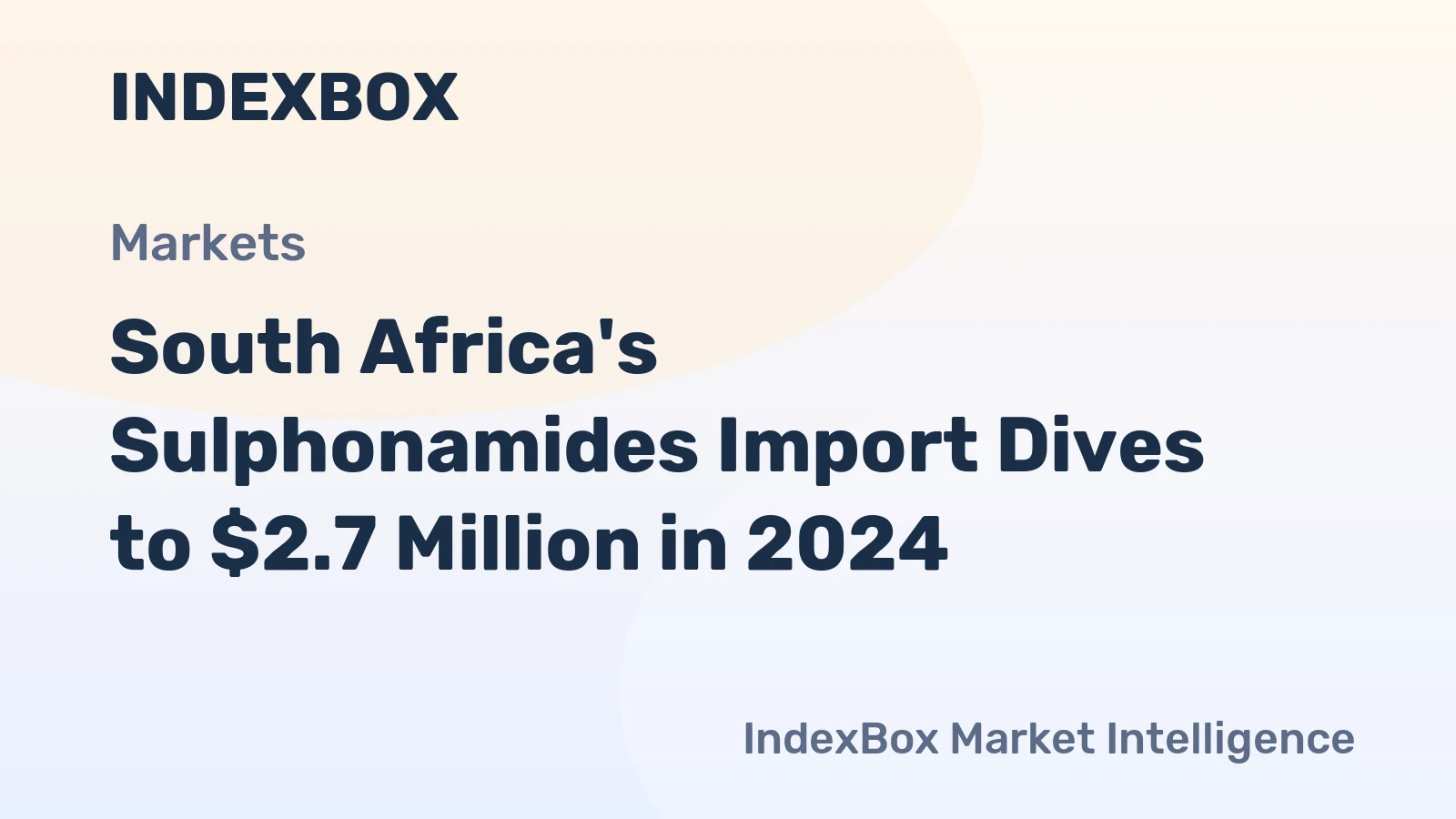 South Africa's Sulphonamides Import Dives to $2.7 Million in 2024