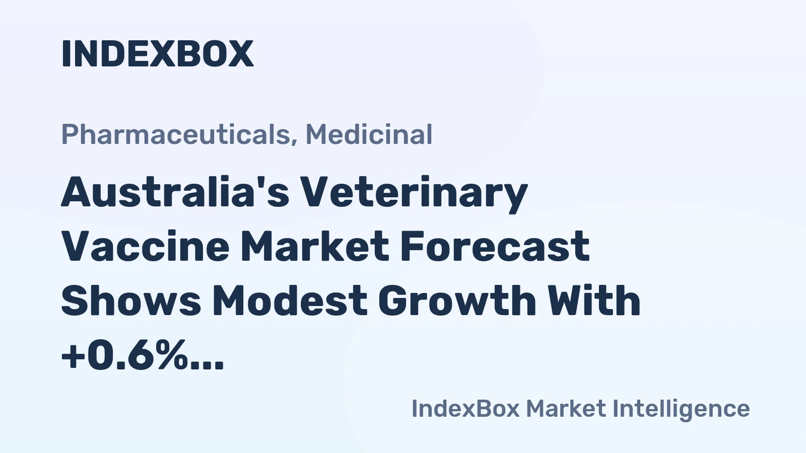 Australia's Veterinary Vaccine Market Forecast Shows Modest Growth With +0.6% CAGR in Value