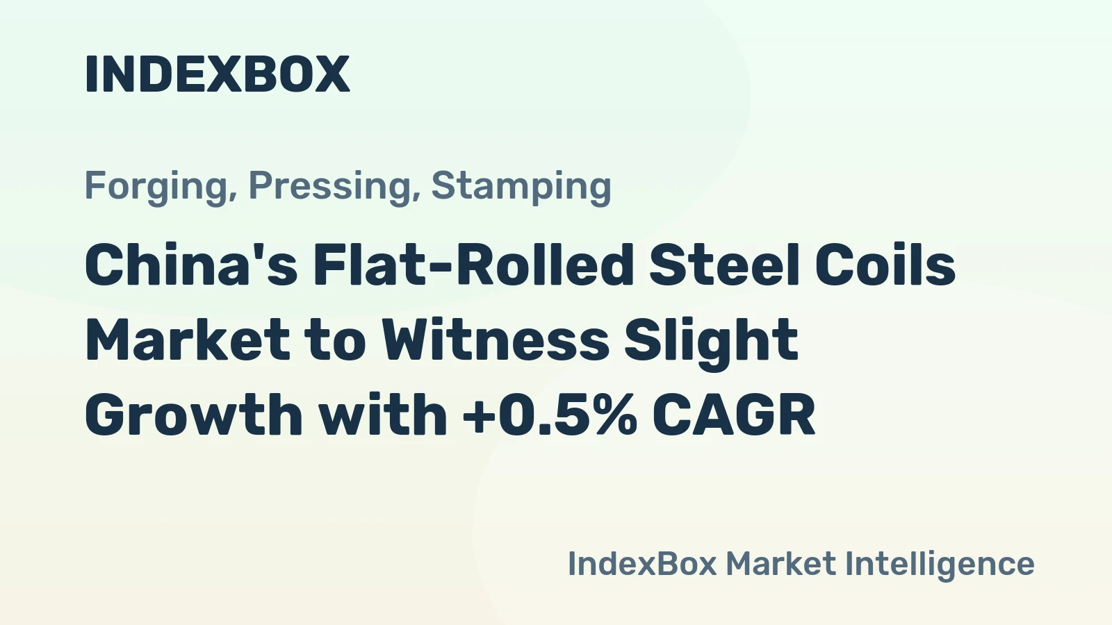 China's Flat-Rolled Steel Coils Market to Witness Slight Growth with +0.5% CAGR