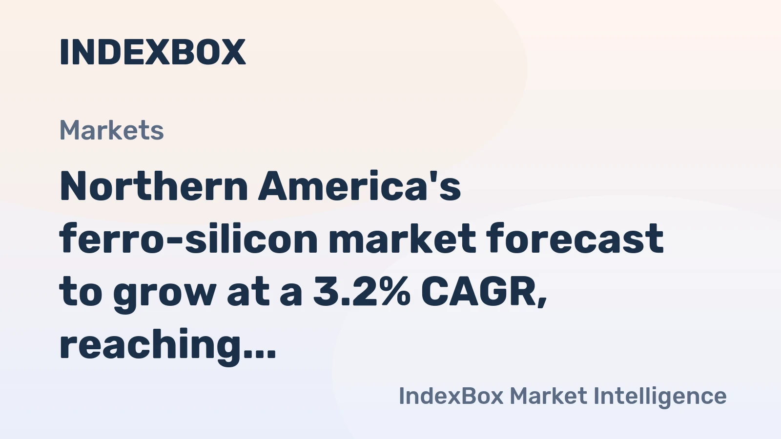 Northern America's ferro-silicon market forecast to grow at a 3.2% CAGR, reaching $1B by 2035 on steady demand.