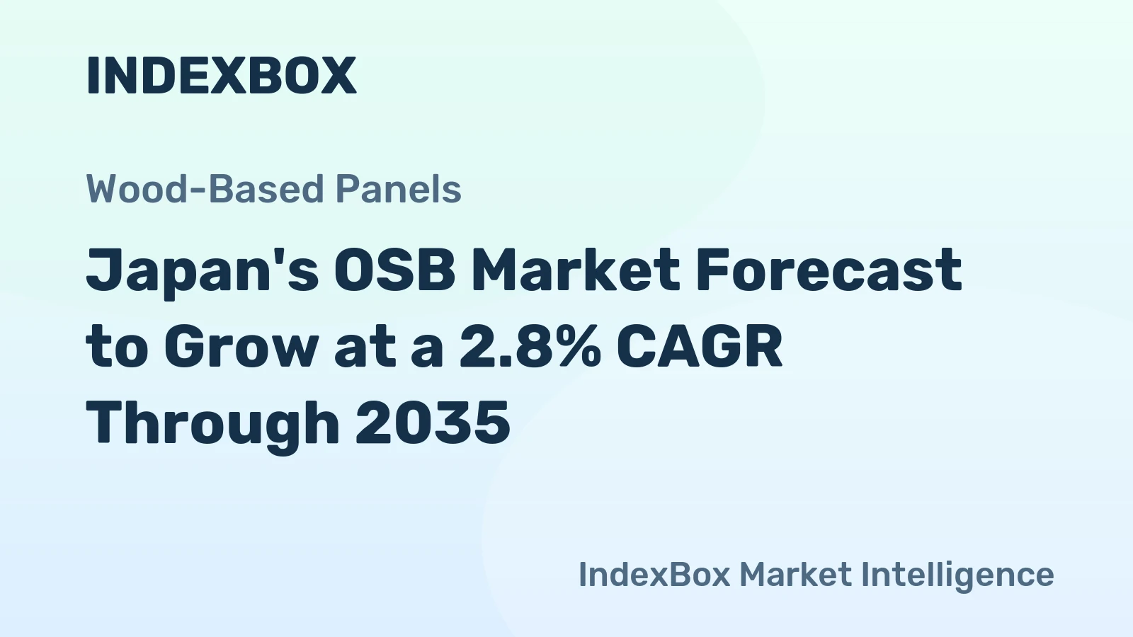 Japan's OSB Market Forecast to Grow at a 2.8% CAGR Through 2035