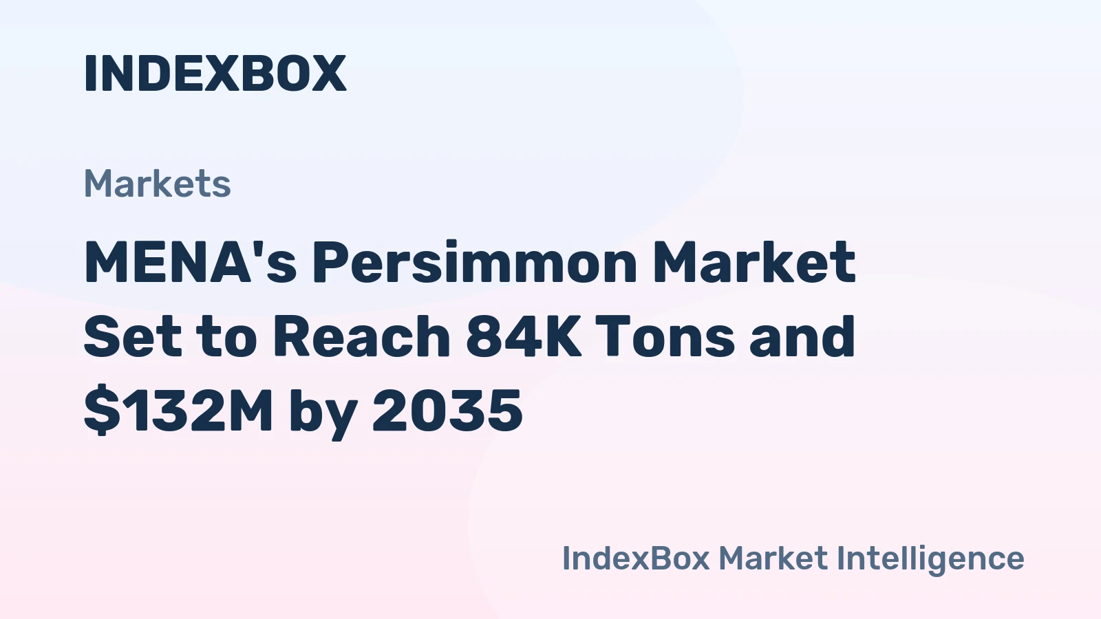 MENA's Persimmon Market Set to Reach 84K Tons and $132M by 2035