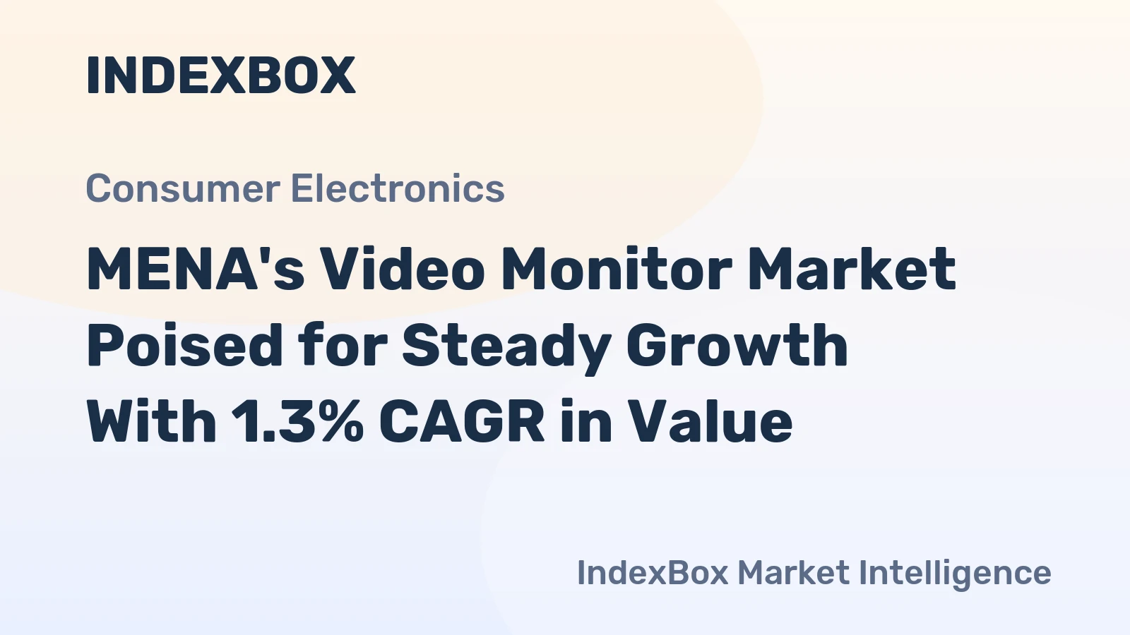 MENA's Video Monitor Market Poised for Steady Growth With 1.3% CAGR in Value