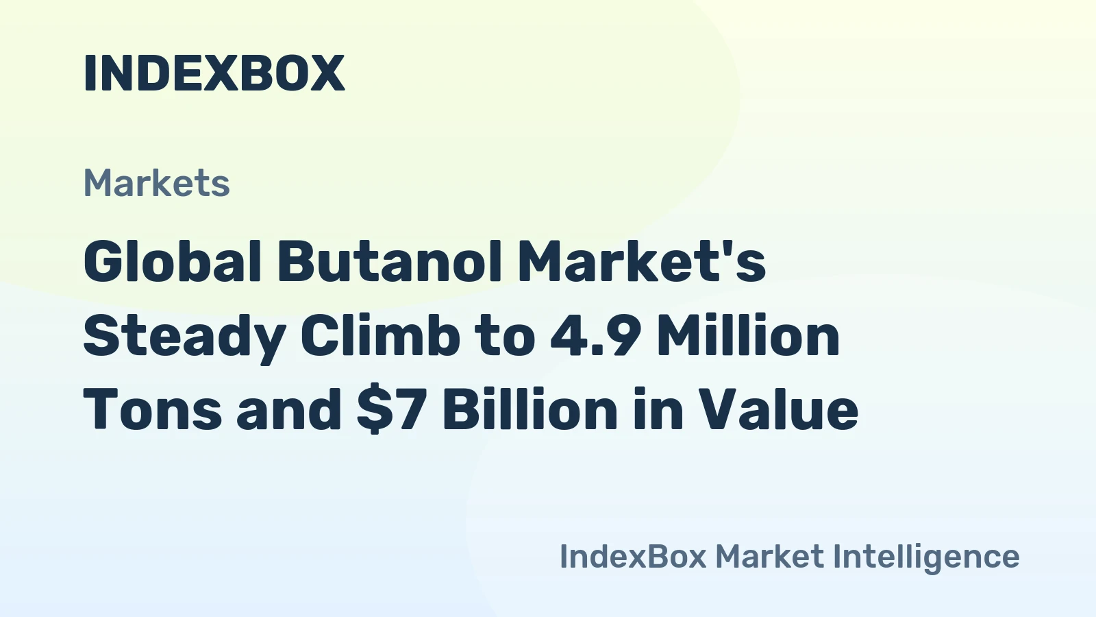 Global Butanol Market's Steady Climb to 4.9 Million Tons and $7 Billion in Value