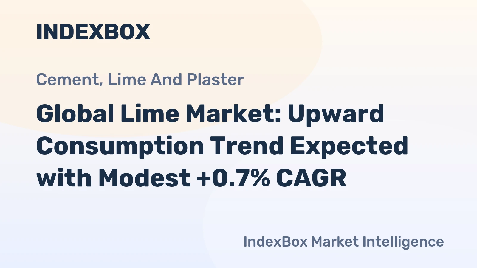 Global Lime Market: Upward Consumption Trend Expected with Modest +0.7% CAGR