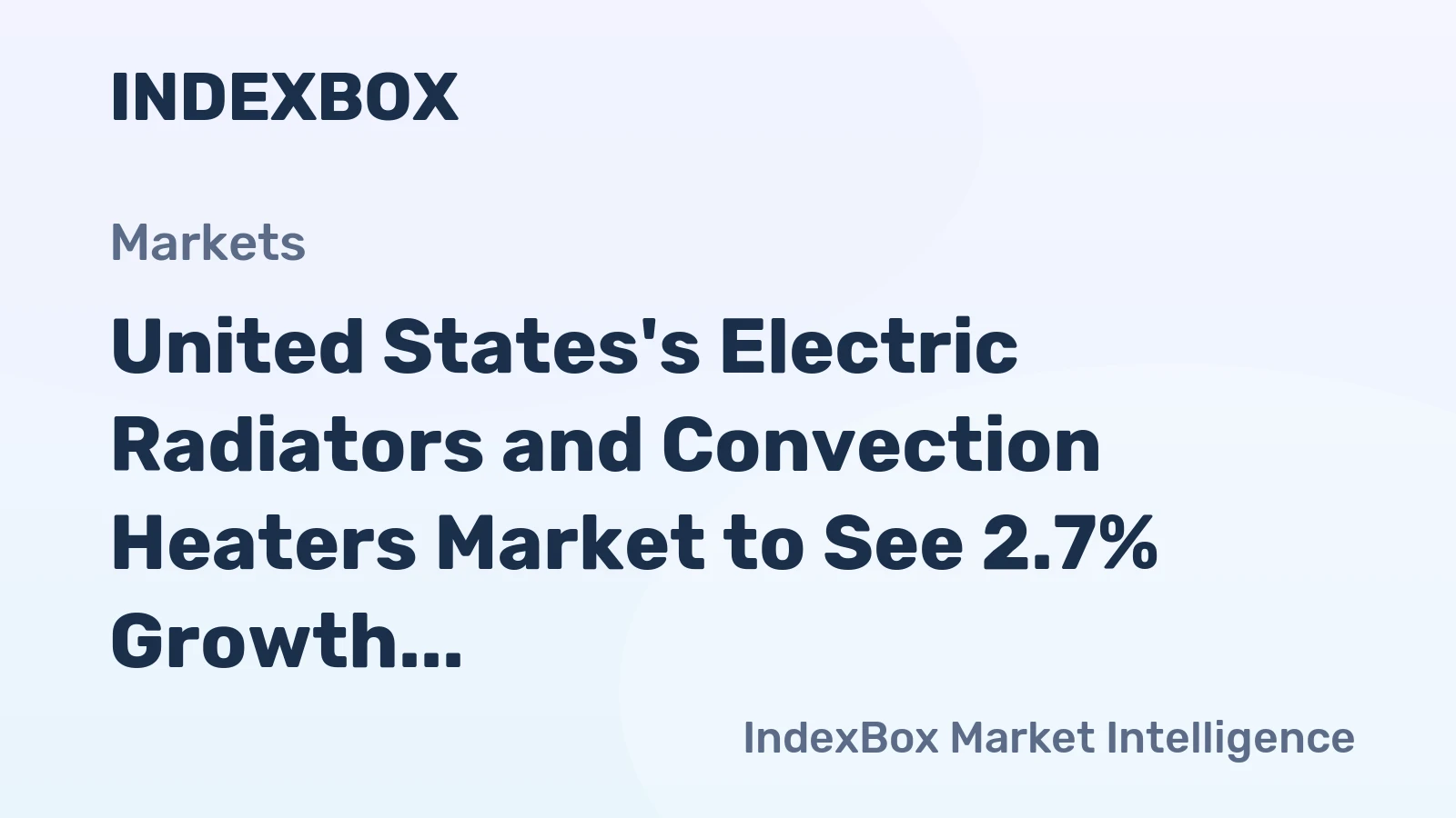 United States's Electric Radiators and Convection Heaters Market to See 2.7% Growth Through 2035, Reaching 126M Units