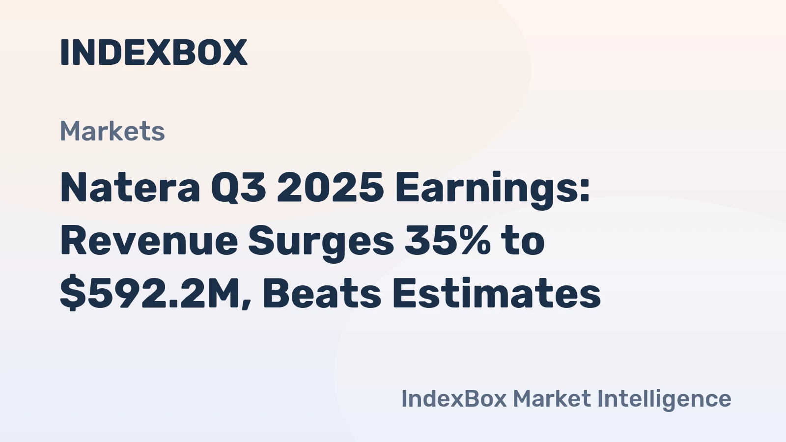 Natera Q3 2025 Earnings: Revenue Surges 35% to $592.2M, Beats Estimates
