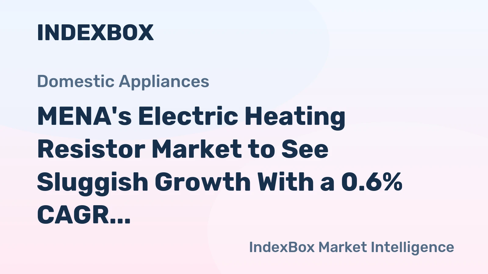 MENA's Electric Heating Resistor Market to See Sluggish Growth With a 0.6% CAGR in Value