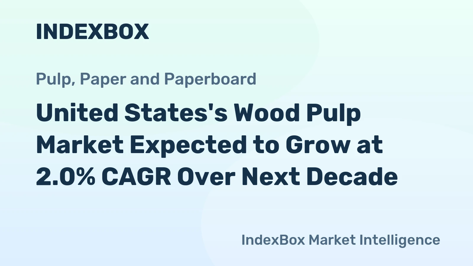 United States's Wood Pulp Market Expected to Grow at 2.0% CAGR Over Next Decade