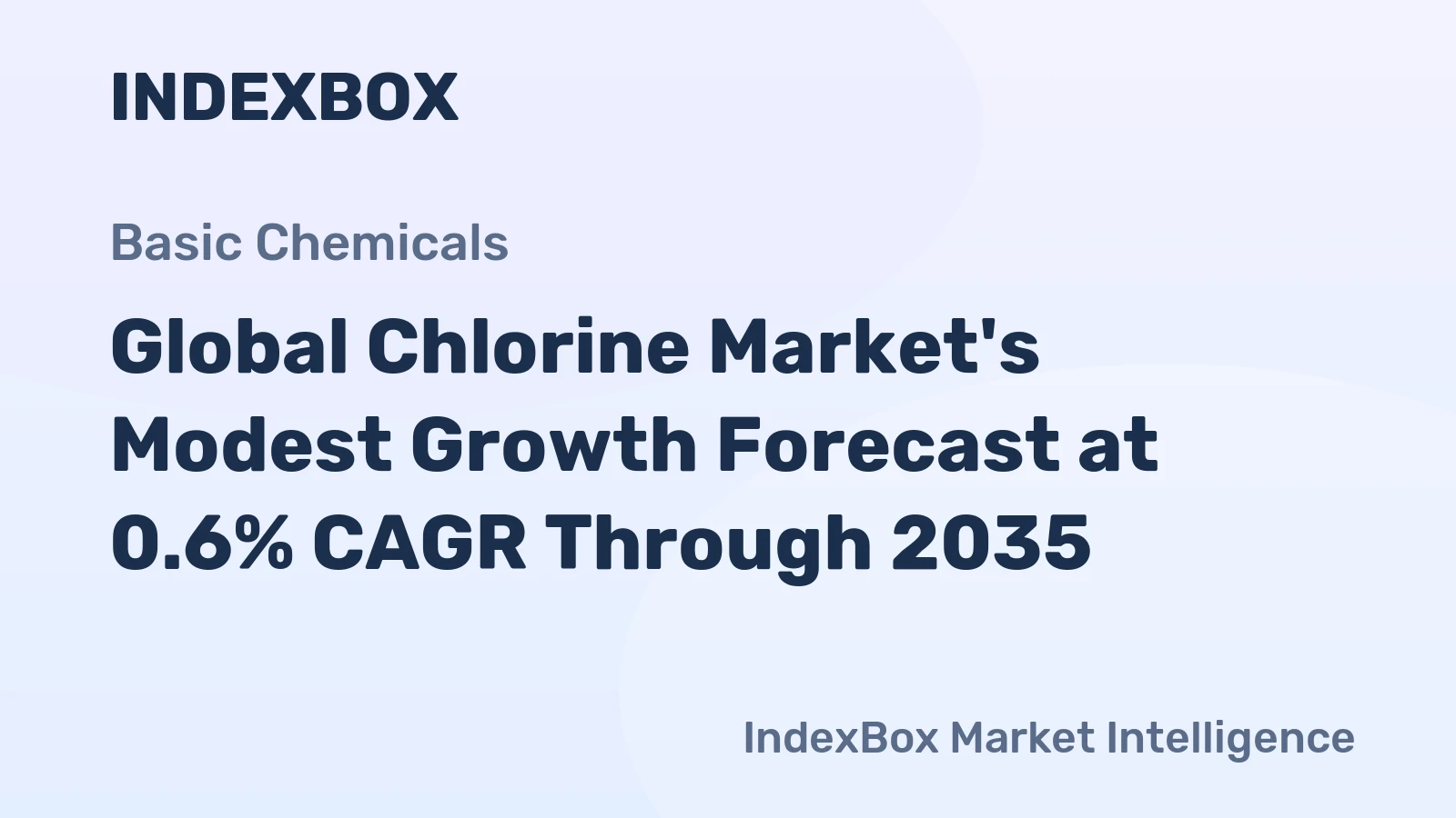 Global Chlorine Market's Modest Growth Forecast at 0.6% CAGR Through 2035