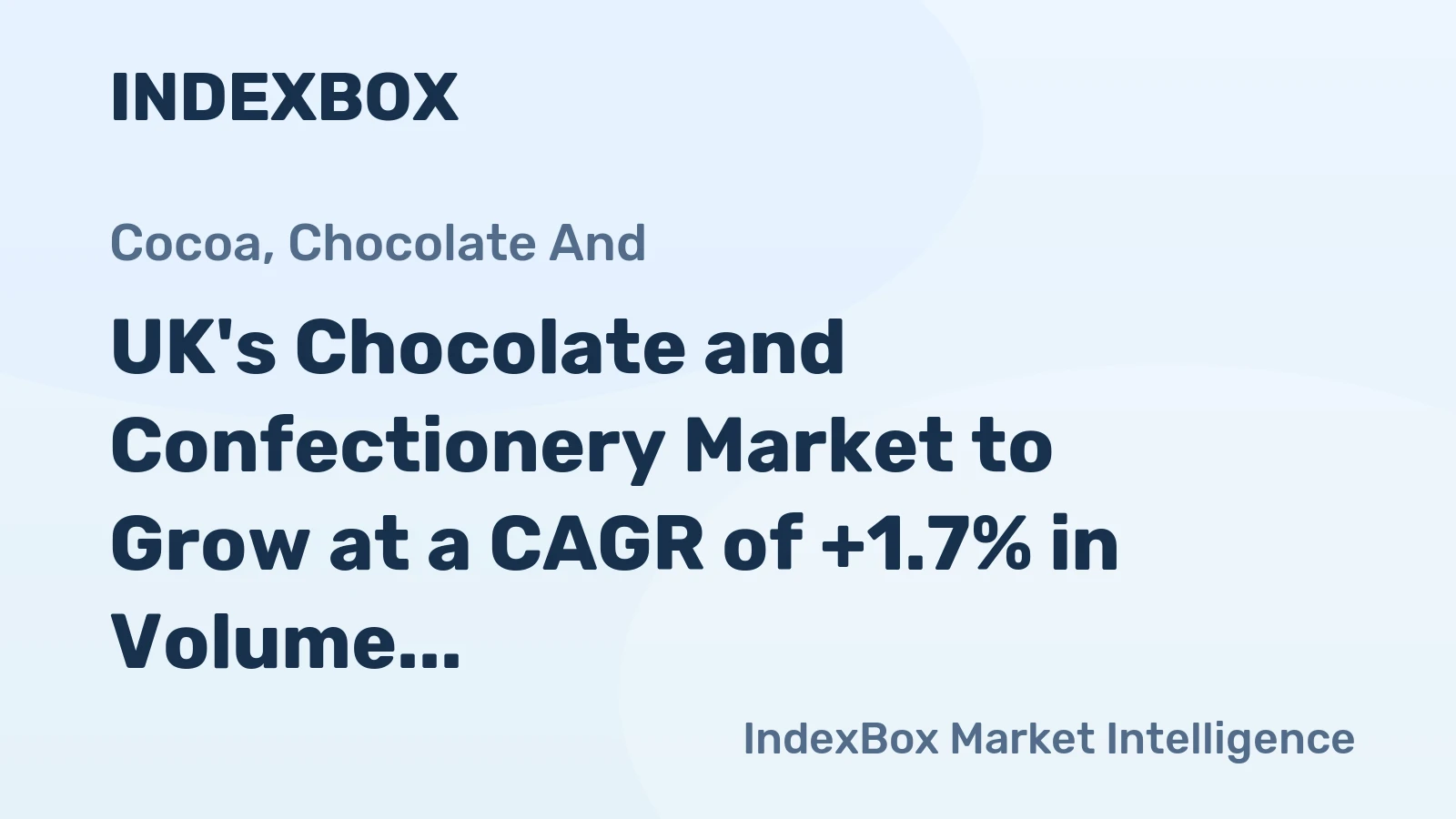 UK's Chocolate and Confectionery Market to Grow at a CAGR of +1.7% in Volume and +1.9% in Value by 2035