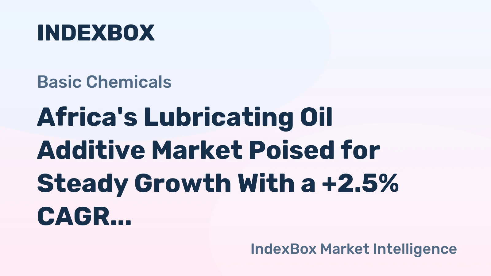 Africa's Lubricating Oil Additive Market Poised for Steady Growth With a +2.5% CAGR in Value Through 2035