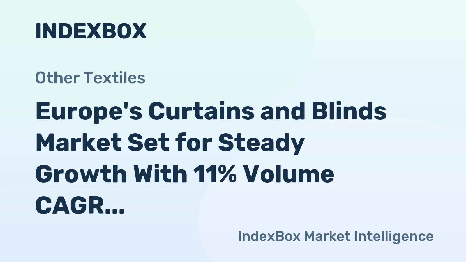 Europe's Curtains and Blinds Market Set for Steady Growth With 11% Volume CAGR Through 2035